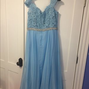 Dresses | Light Blue Prom Dress | Poshmark